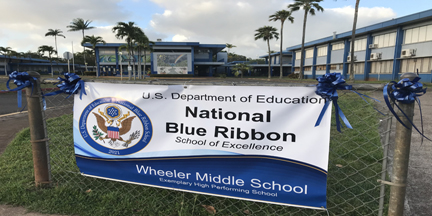 Wheeler Middle School on Oahu, Hawaii